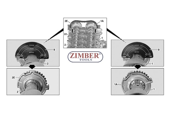 ПОД НАЕМ К-т инструменти за настройка на регулатора на разпределителния ...